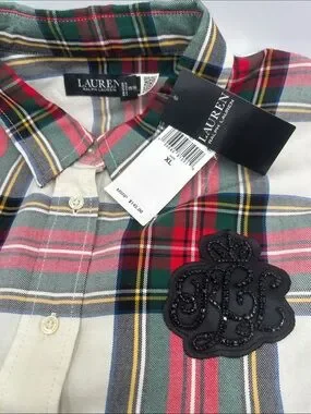 Lauren Ralph Lauren | Tops | Lauren Ralph Lauren Plaid Buttondown Shirt ...